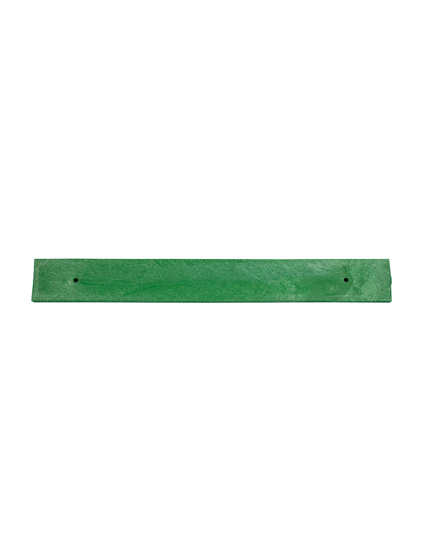 4' Green, Heavy-Duty Solid Recycled Plastic Parking Block w/18" Heavy ...