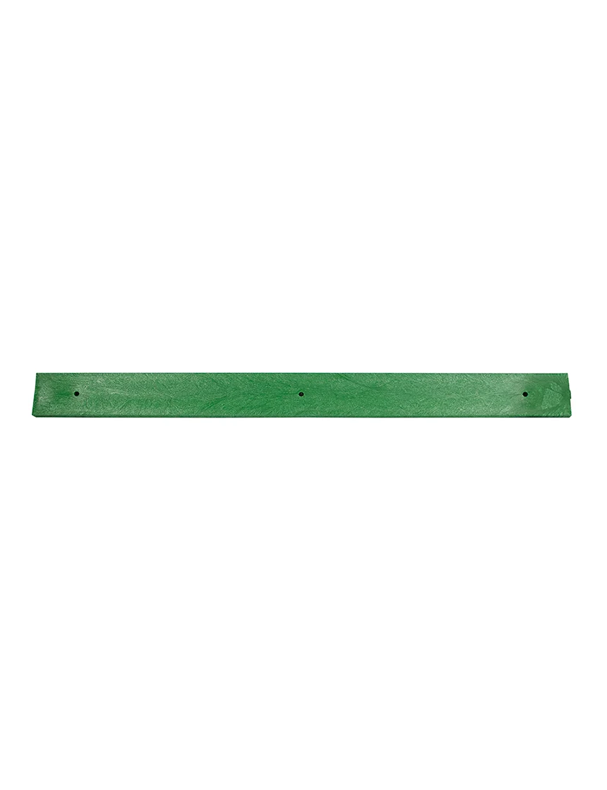 6' EV Green, Heavy-Duty Solid Recycled Plastic Parking Block w/ 8" Lags ...