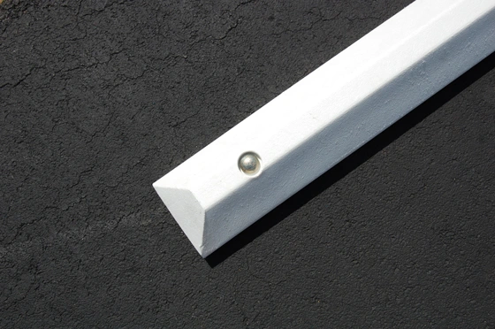 6' White Parking Block w/ Concrete Fasteners | PBI6WR | Traffic Safety ...