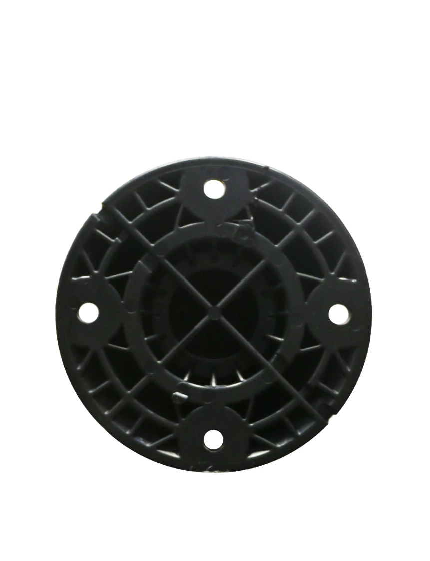 PEXCO 36" Black City Post® Surface Mount w/ 2 White Reflective Collars ...