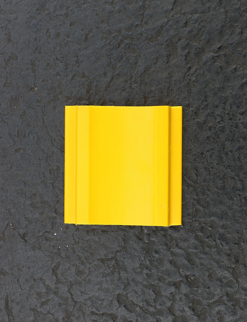 PEXCO Raised Pavement Markers, Yellow, Box of 100 Reflective ...