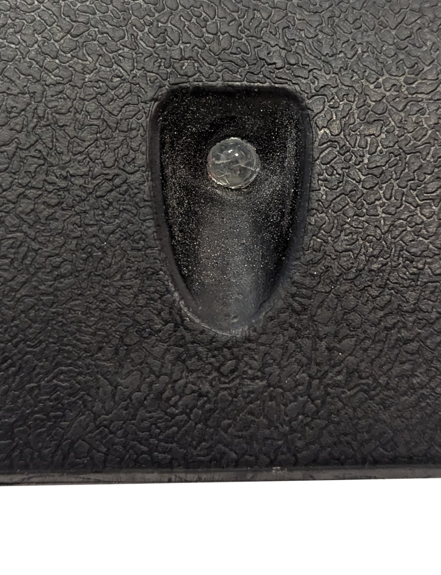 6' Black & Yellow Rubber Speed Bump with Five (5) Red-Head LDT ...