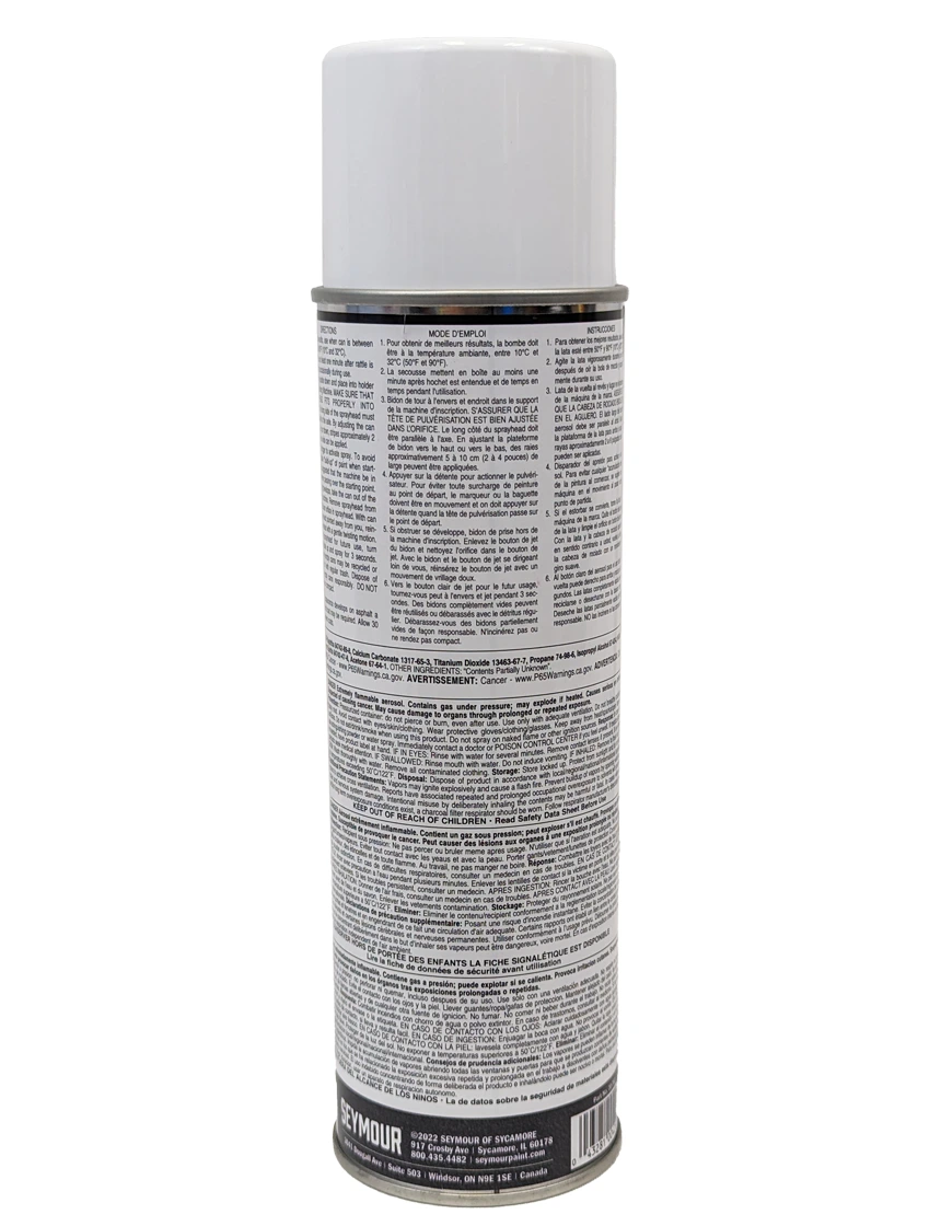 Seymour solvent based striping paint case of 12 white | SP-W-20-782 ...