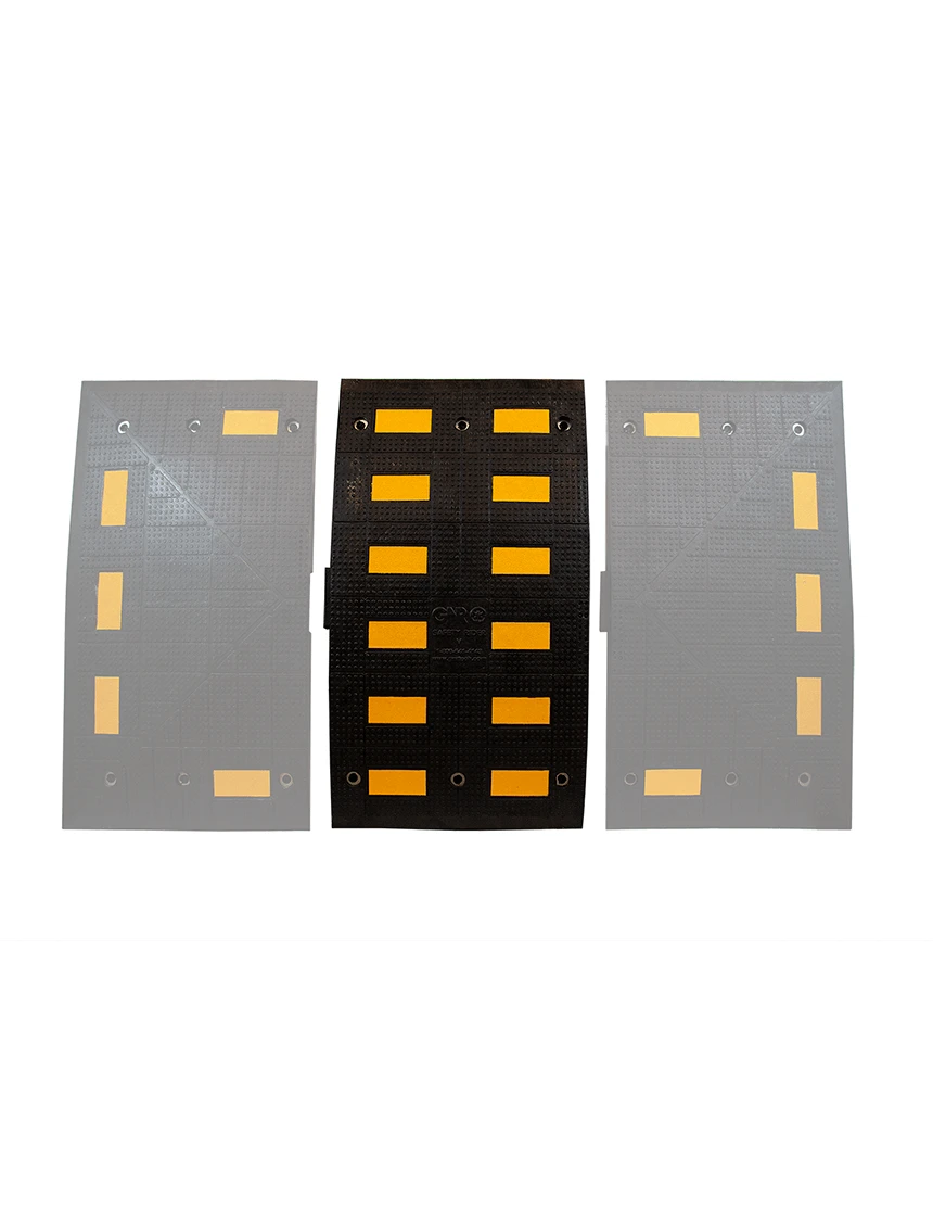 Recycled Rubber Speed Hump, Middle Section, with 3" Concrete Bolts ...