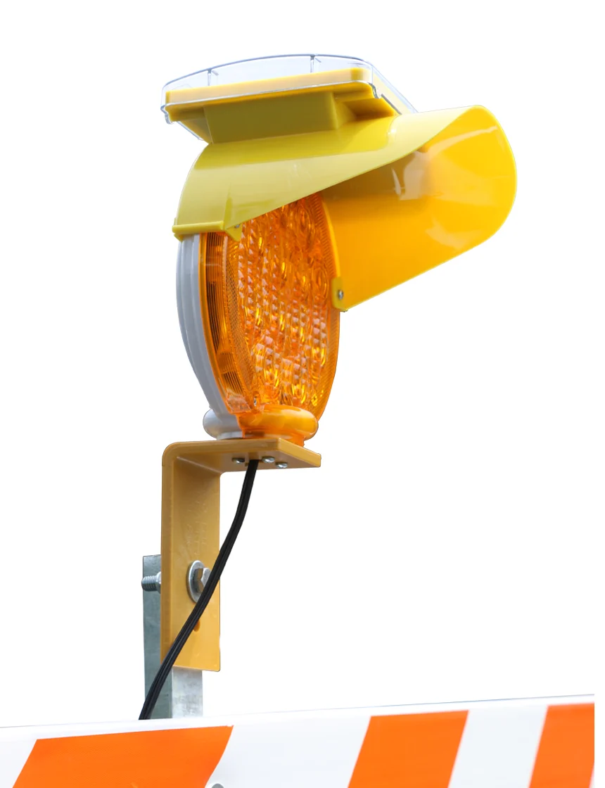 YELLOW Solar Flasher w/ Bracket & Battery Case | SOLAR REMOTE B YELLOW ...