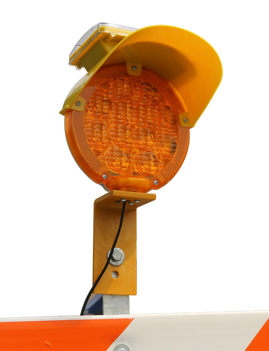 YELLOW Solar Assist B Flasher w/Mounting Bracket & 15' Remote Battery ...