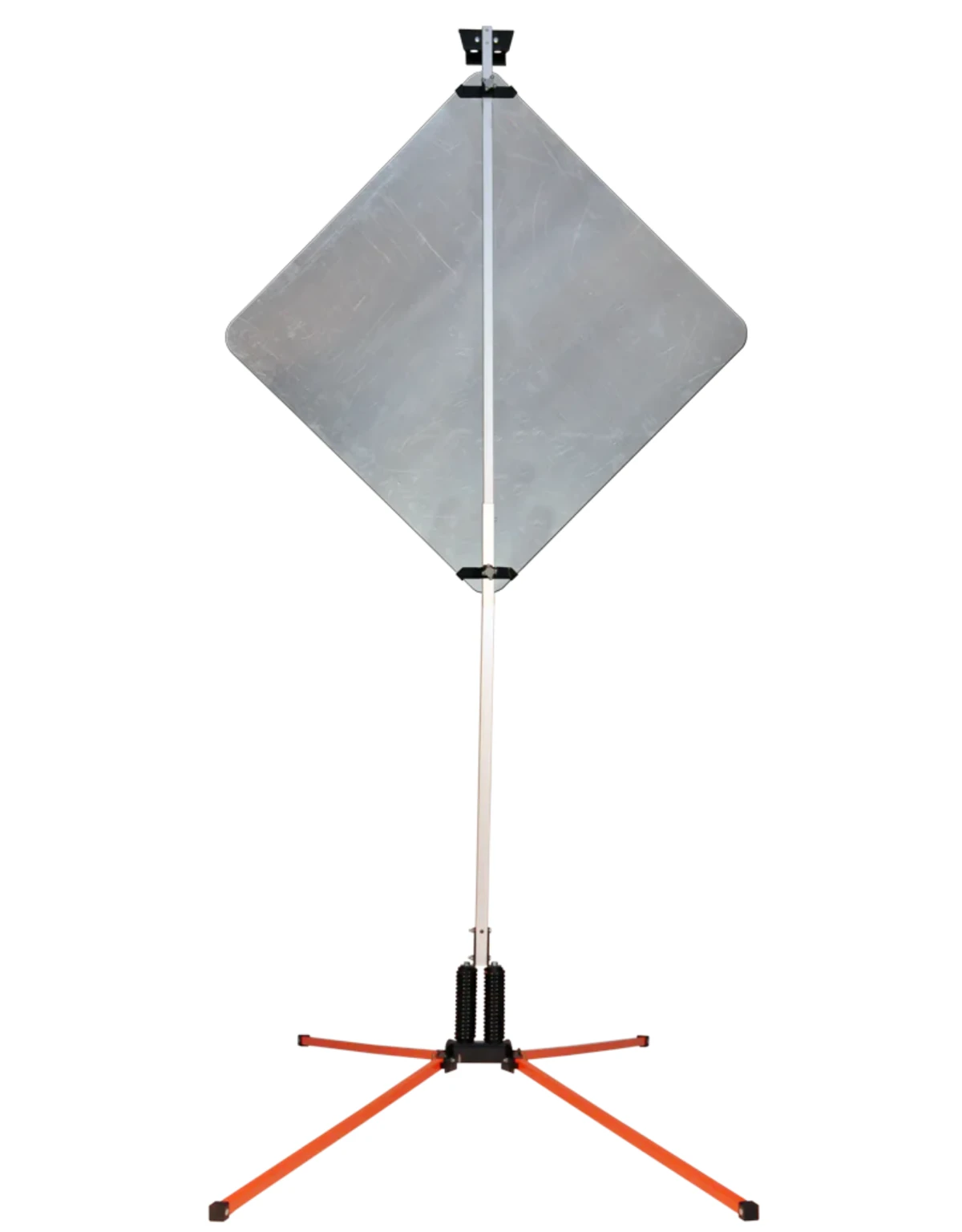 Bone Double Spring Rigid Sign Stand | SZ-460-2S-AL | Traffic Safety Store