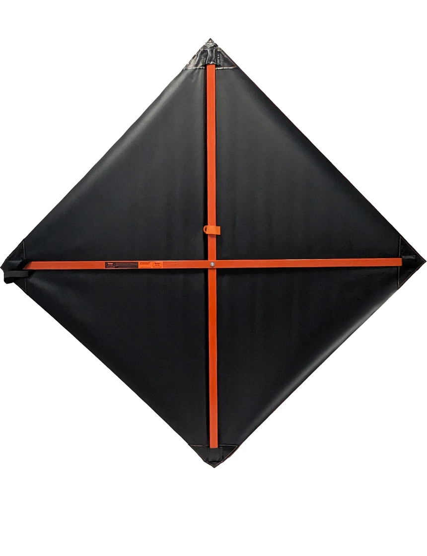 utility work ahead roll up sign sewn pockets non reflective 48 inch by ...