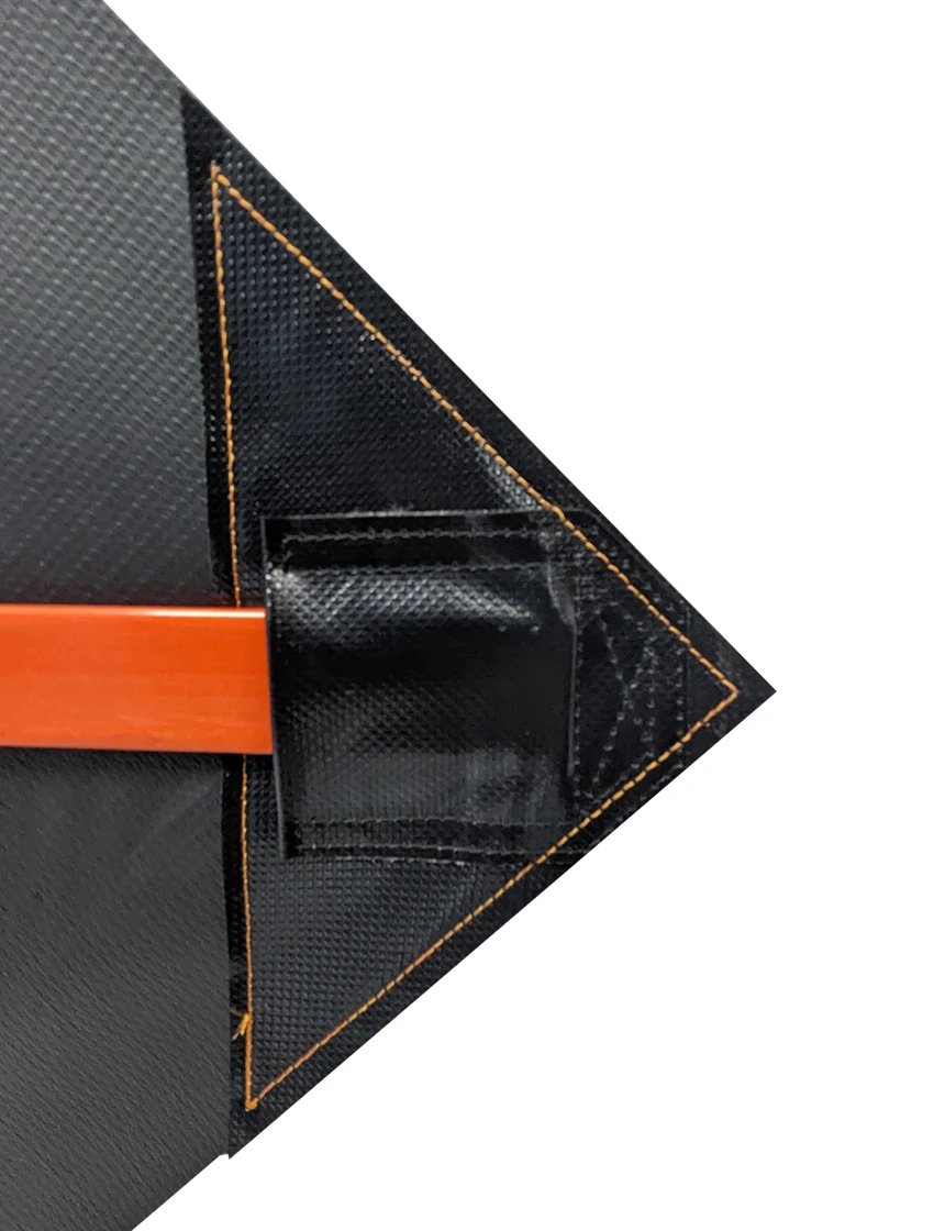 utility work ahead roll up sign sewn pockets non reflective 48 inch by ...