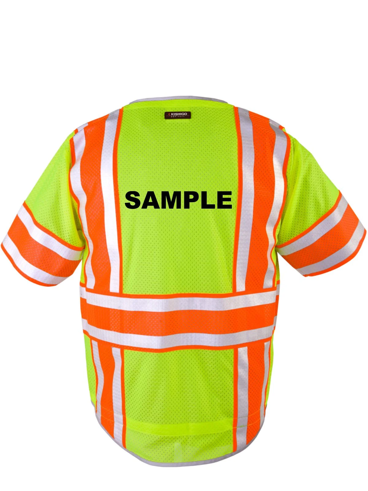 Premium BRILLIANT Ultra-Reflective Lime Mesh Class 3 Vest MEDIUM w ...