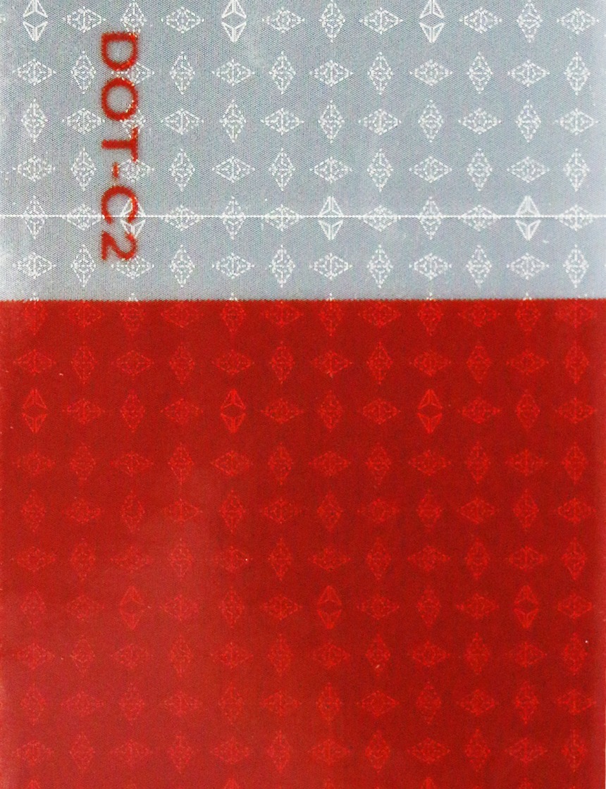 Orafol V82 DOT-C2 Conspicuity Sheeting, 6"x 6" red/white, Rolls of 150 ...