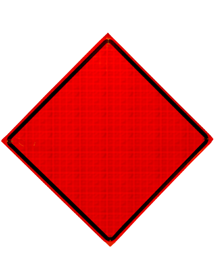 36" Reflective Custom Roll Up Sign | RU-36-REF-O-CUSTOM | Traffic ...