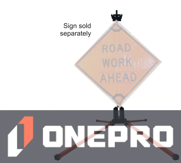 Bone Dual Spring Sign Stand | SZ-412-2S-RIGID | OnePro