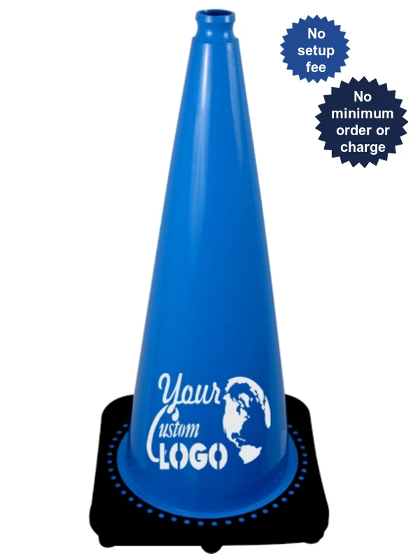 28 inch Traffic Cones | CRBL28S-CONE LOGO | Traffic Safety Store