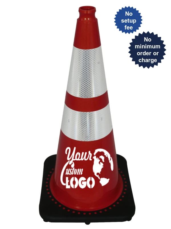 28 inch Traffic Cones | CRR28SRC64-CONE LOGO | Traffic Safety Store
