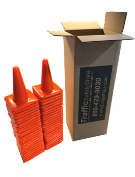 Orange Construction Cones - Green Road Safety Cones | Construction ...