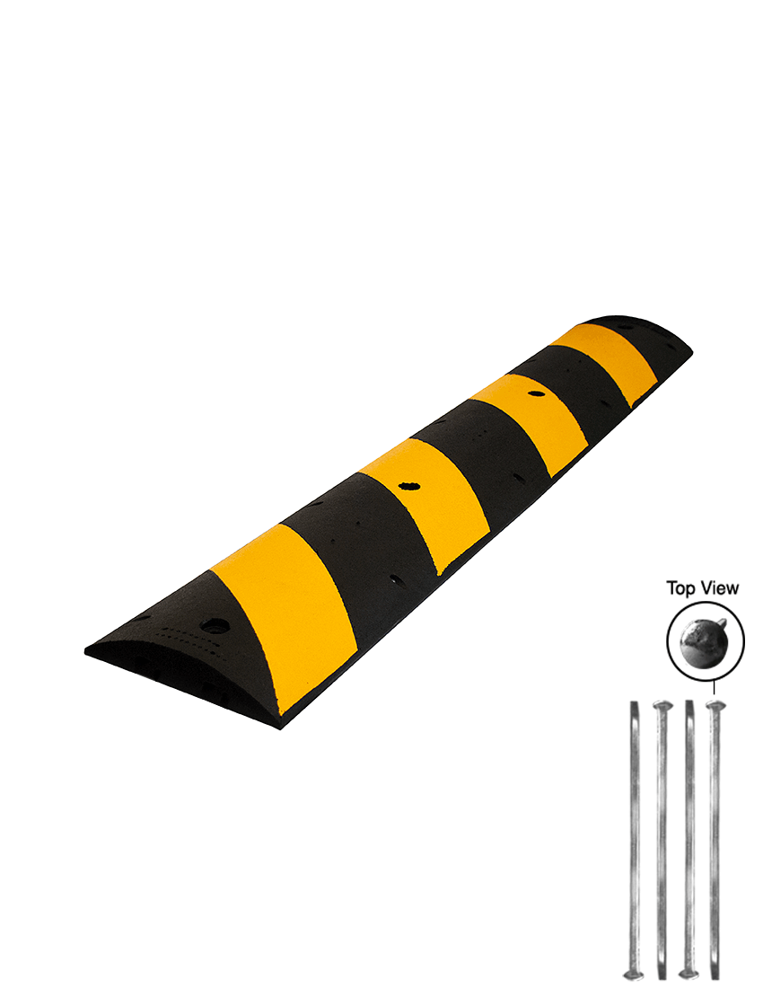 12' Solid Plastic Speed Bump | Traffic Safety Store