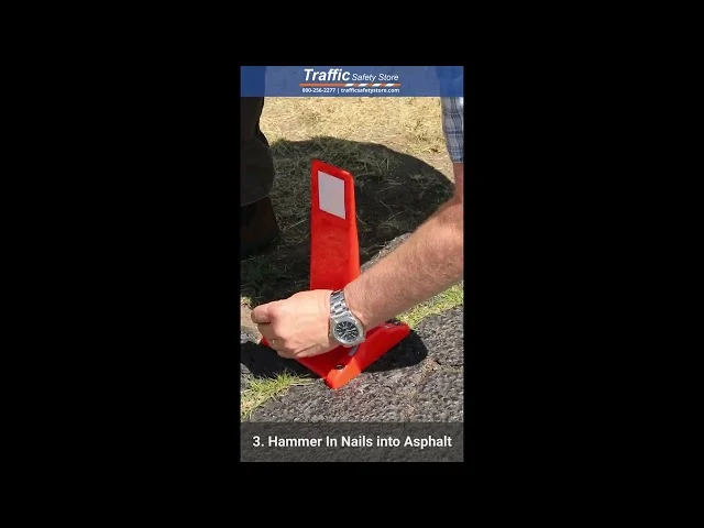 Orange Economy Reboundable Lane Delineators | PLDELORG | Traffic Safety ...