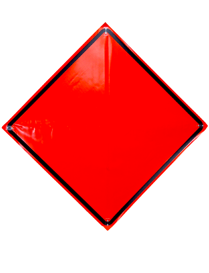 Ramp Closed Ahead Sign - 48" x 48" Vinyl Roll Up Construction Signs ...