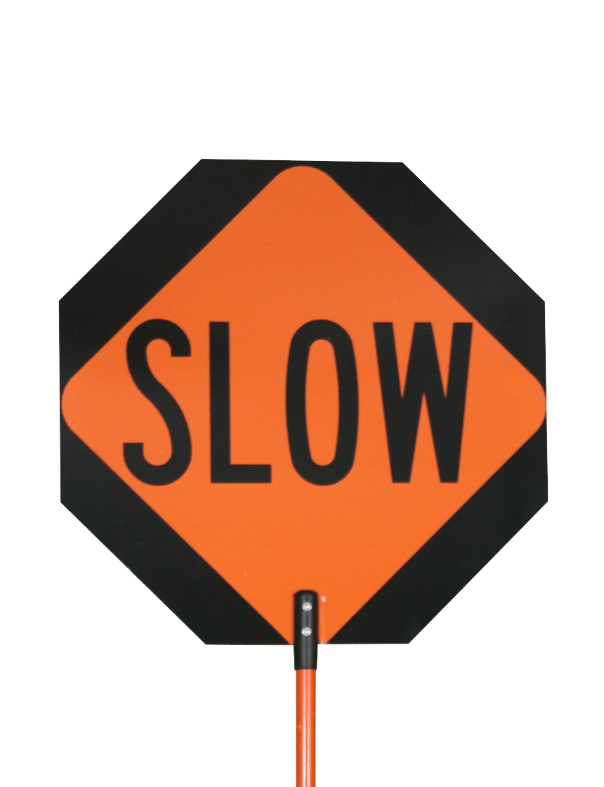 Telescoping Stop/Slow Paddles | Traffic Safety Store