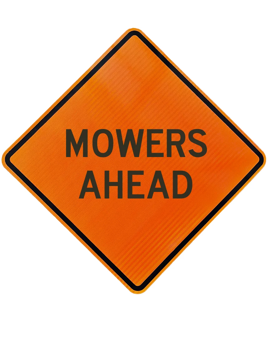 Mowers Ahead Sign | RS-COR-48-MOWAHD | Traffic Safety Store