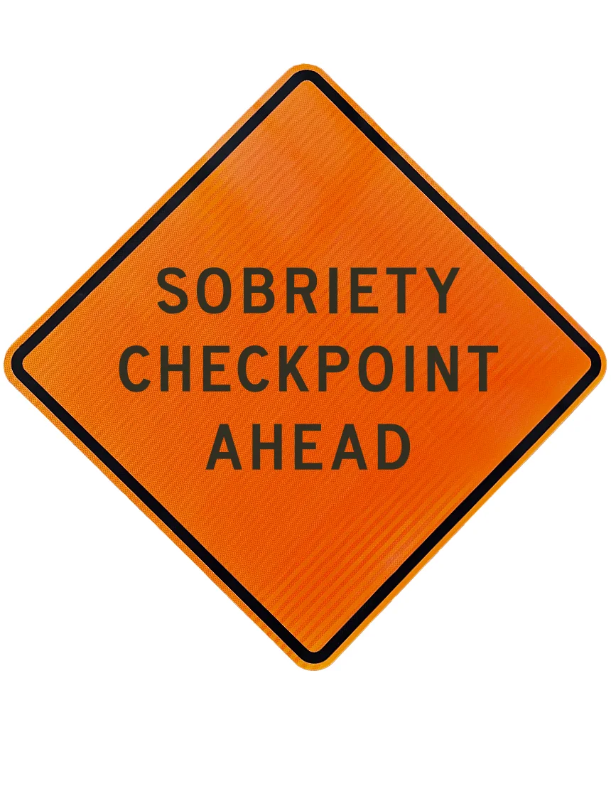 Sobriety Checkpoint Ahead Sign | RS-COR-48-SBCPA | Traffic Safety Store