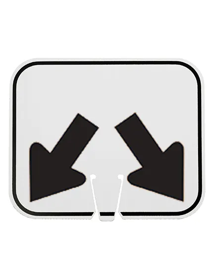 divided lane arrow clip on sign non reflective | COSHNON-W-BCA2 ...