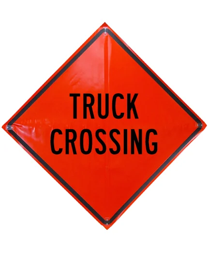 36" Roll Up Sign Truck Crossing | TSS