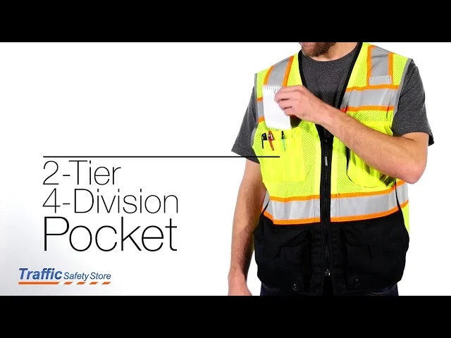 Red Mesh Premium Black Bottom Class 2 Vest 3XL | V1715(3XL) | Traffic ...