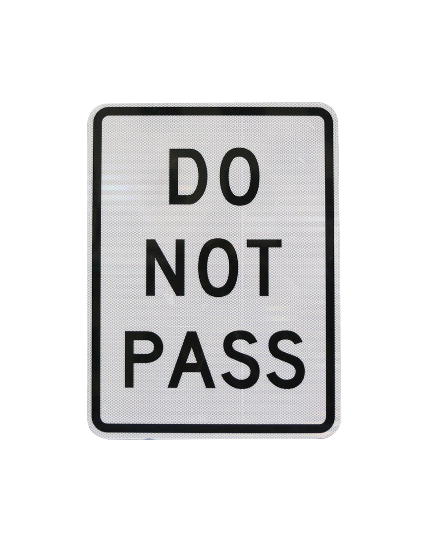 Do Not Cross Sign Board